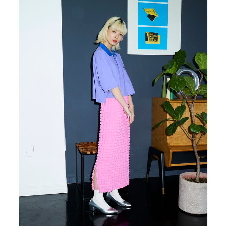 ワンポイントハーフZIPポロシャツ[品番：PNYW0004379]｜PUNYUS （プニュズ）のレディースファッション通販｜SHOPLIST（ショップリスト）