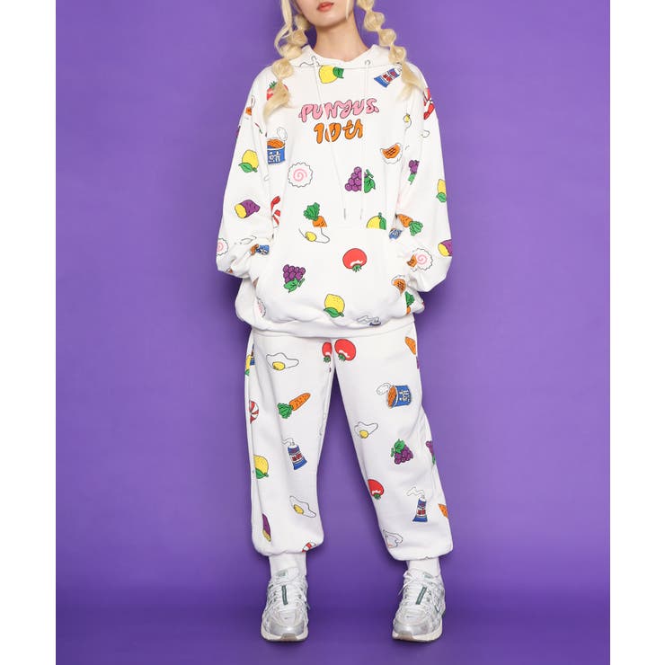 10th anniversary総柄スウェットパンツ[品番：PNYW0004637]｜PUNYUS （プニュズ）のレディースファッション通販｜SHOPLIST（ショップリスト）
