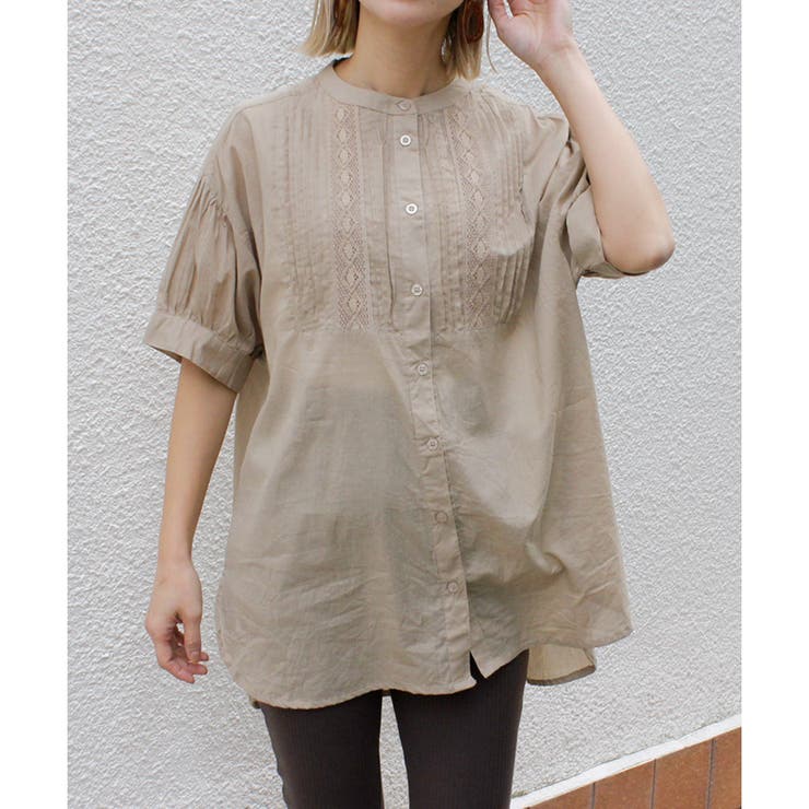 ブラウス レディース 半袖[品番：SKLW0002685]｜LAPULE （ラピュレ）のレディースファッション通販｜SHOPLIST（ショップリスト）