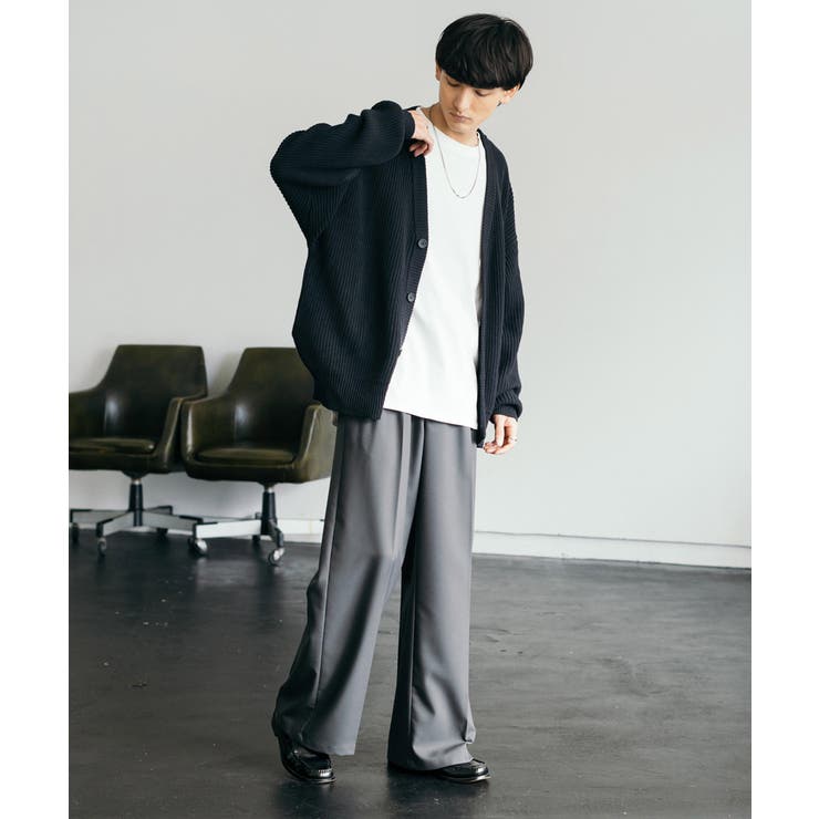 ワイドパンツ スラックス センタープレス[品番:OE000007173 ワイドパンツ スラックス センタープレス[品番:OE000007173