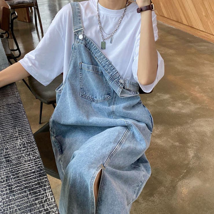 デニム サロペット スカート レディース 秋服[品番:RDCM0003633 デニム サロペット スカート レディース 秋服[品番:RDCM0003633