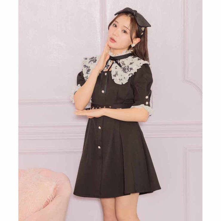 フラワーカラークロスベルトワンピース[品番:RJTW0001641 フラワーカラークロスベルトワンピース[品番:RJTW0001641