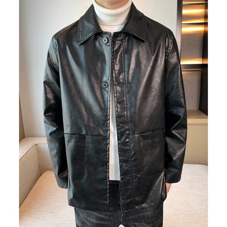 【SETUP7】フェイクレザーシングルジャケット KNF037[品番：TTMW0000974]｜SETUP7【MEN】（セットアップセブン）のメンズファッション通販｜SHOPLIST（ショップリスト）