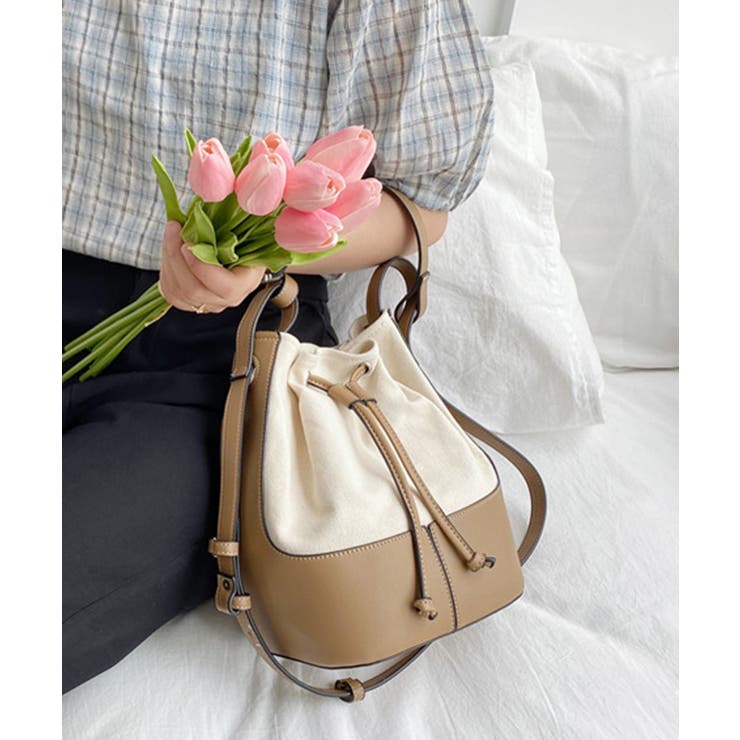 【MAISON BREEZE】キャンバスポータブル巾着バケットバッグ KNF[品番：TTMW0000674]｜SETUP7【WOMEN】（セットアップセブン）のレディースファッション通販 ...