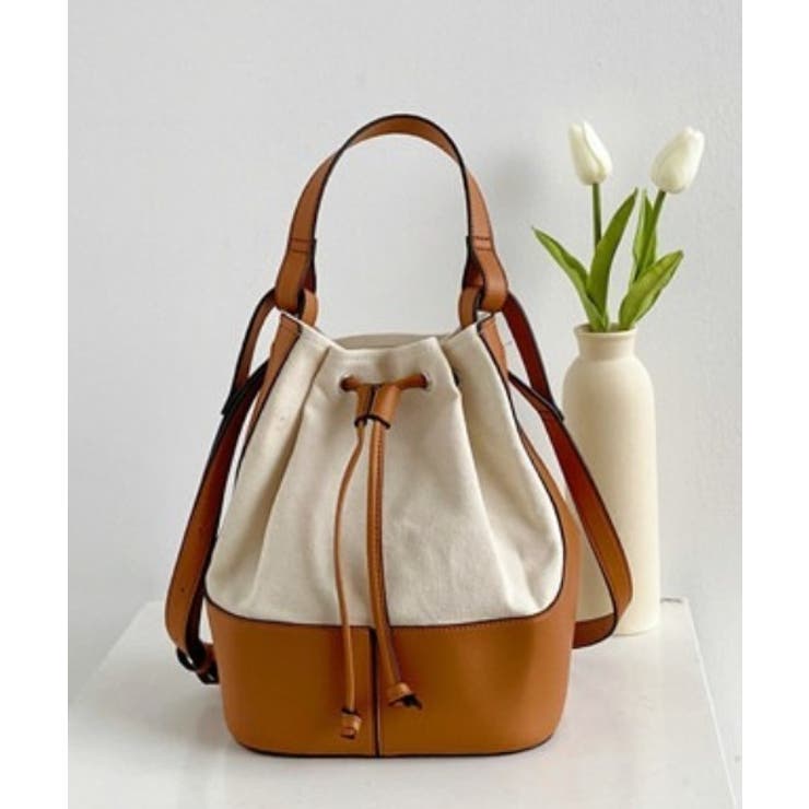 【MAISON BREEZE】キャンバスポータブル巾着バケットバッグ KNF[品番：TTMW0000674]｜SETUP7【WOMEN】（セットアップセブン）のレディースファッション通販 ...