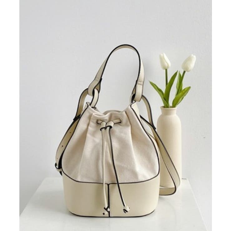 【MAISON BREEZE】キャンバスポータブル巾着バケットバッグ KNF[品番：TTMW0000674]｜SETUP7【WOMEN】（セットアップセブン）のレディースファッション通販 ...