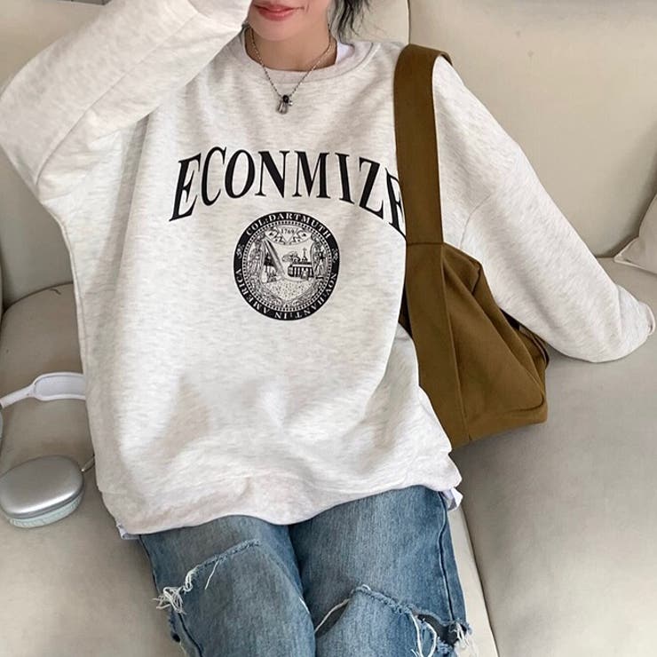 ECONMIZEロゴプリントルーズトレーナー 秋 冬[品番：SHNW0010343]｜SHEENA （シーナ）のレディースファッション通販 ...