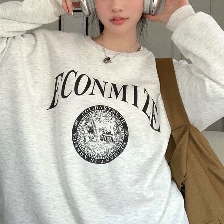 ECONMIZEロゴプリントルーズトレーナー 秋 冬[品番：SHNW0010343]｜SHEENA （シーナ）のレディースファッション通販 ...