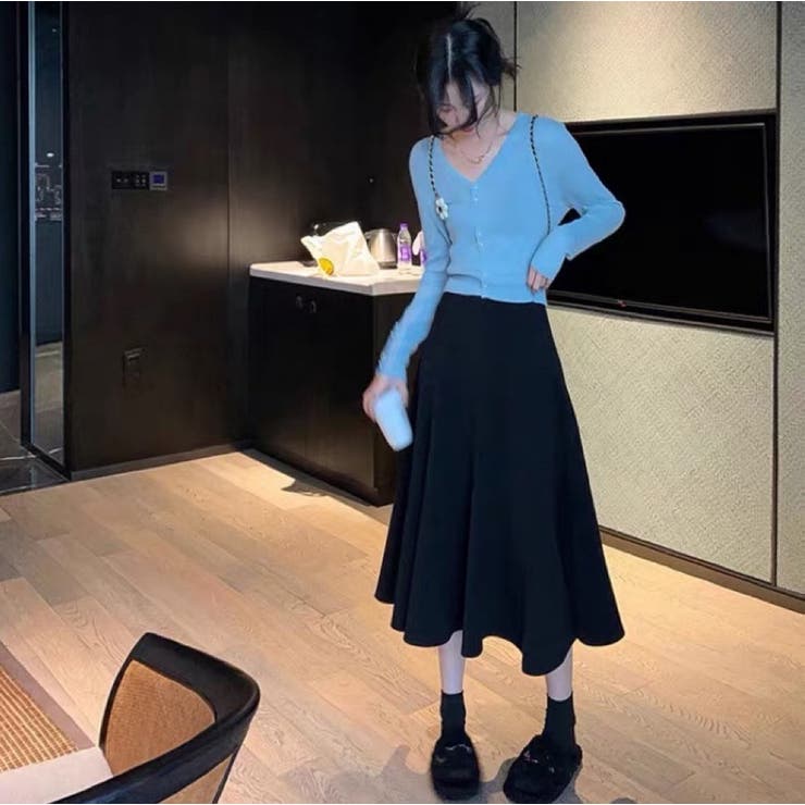 サイドスリットスカート 韓国ファッション オフィスカジュアル[品番：SHNW0007017]｜Sibra（シブラ）のレディースファッション通販 ...