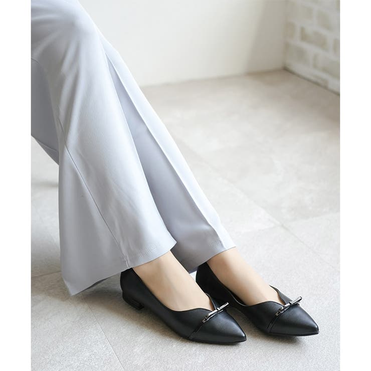 日本製 リボンバックル パンプス 晴雨兼用 レイン 撥水[品番