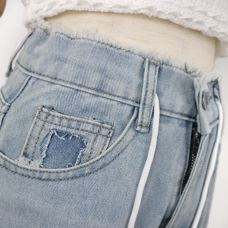 【6136】ダメージデニムパンツ [品番：ASHW0001455]｜SneepDip（スニープディップ）のレディースファッション通販 ...