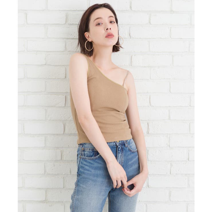 テレコワンショルタンクトップ[品番：SPRW0006314]｜Libby&Rose（リビーアンドローズ）のレディースファッション通販｜SHOPLIST（ショップリスト）