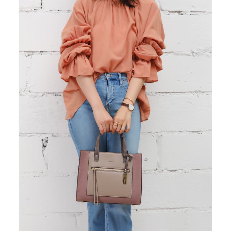 【Ungrid/アングリッド】配色スクウェア ミディアムトートバッグ[品番：STCW0000708]｜STYLE CODE （スタイルコード）のレディースファッション通販｜SHOPLIST ...