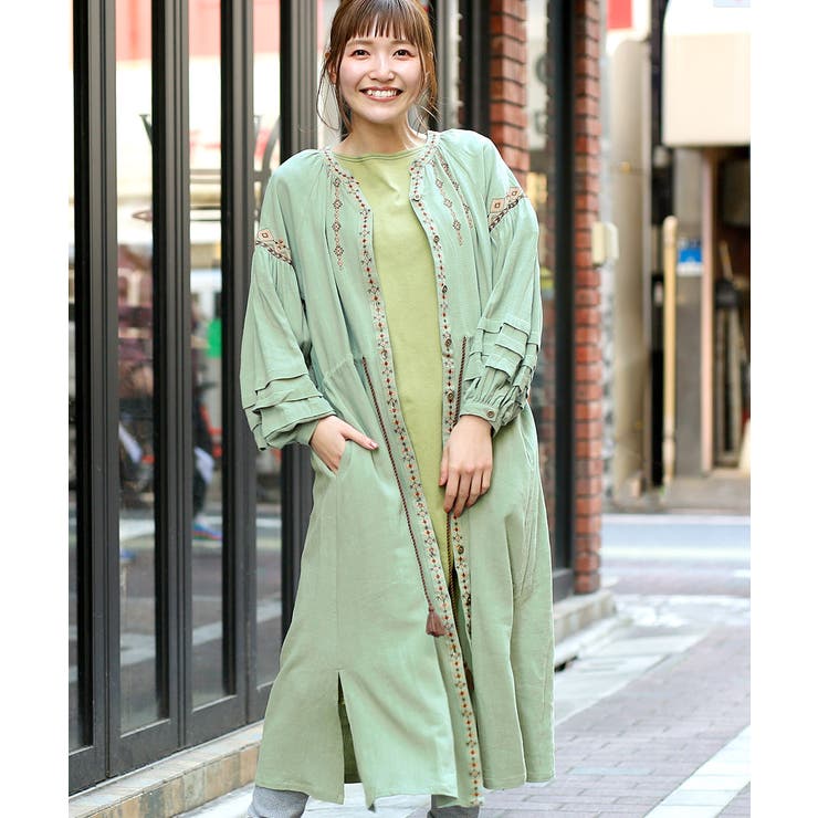 エスニック刺繍ワンピース lscba049 チチカカ[品番:TTKW0009814 エスニック刺繍ワンピース lscba049 チチカカ[品番:TTKW0009814