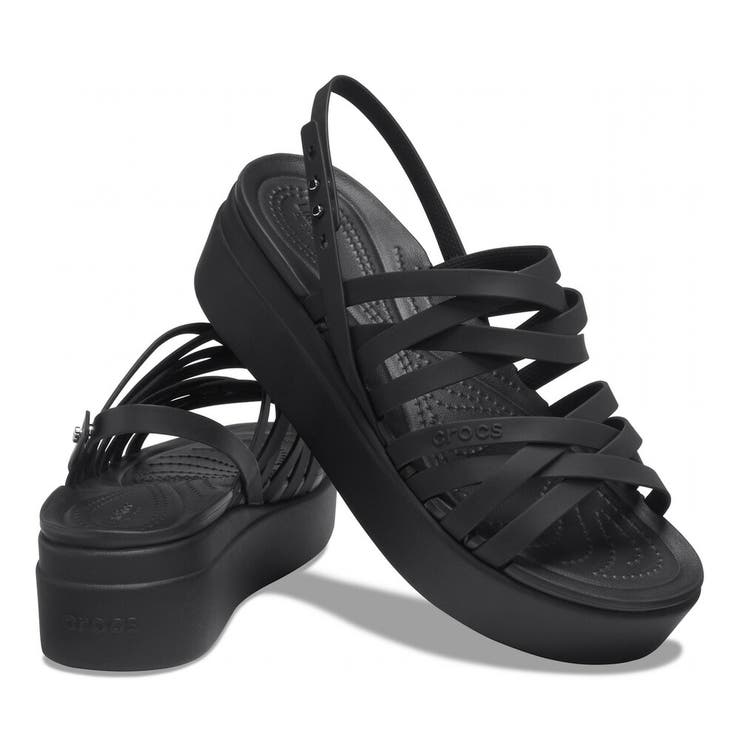 crocs BROOKLYN STRAPPY LOW WEDGE 206751[品番：TRYW0002171]｜つるや（ツルヤ）のレディース ...