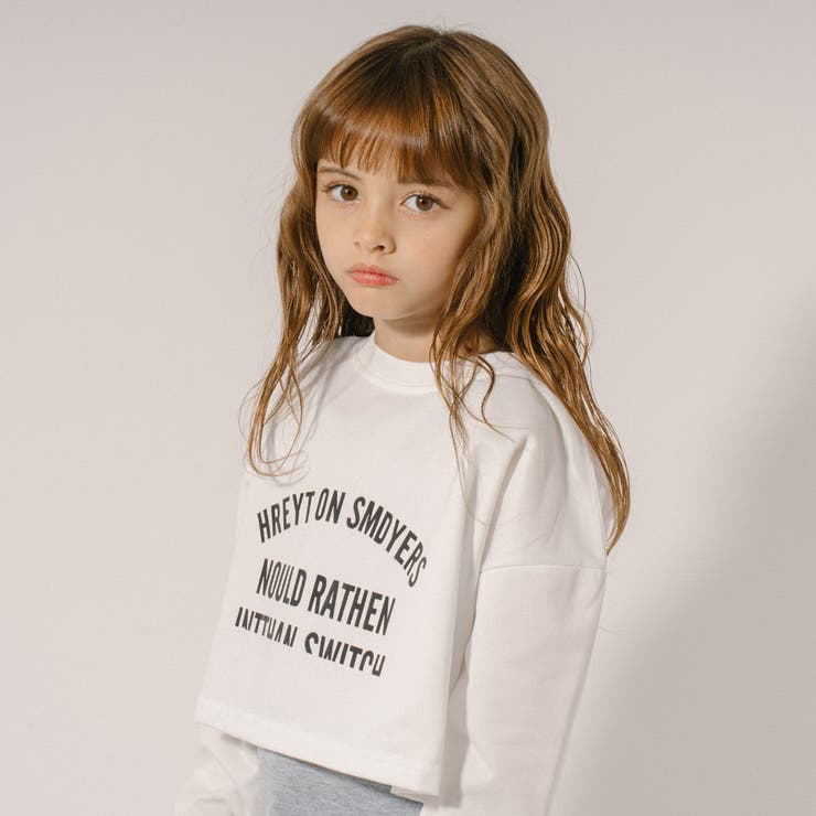 プリントロゴクロップドトップス＋ノースリーブワンピース[品番：VINK0003030]｜URBAN CHERRY（アーバンチェリー）のキッズファッション通販｜SHOPLIST（ショップリスト）