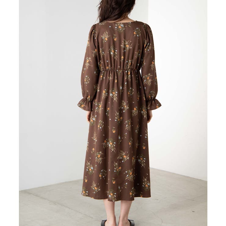 フロントドロストフラワーワンピース DI19AU09-L3933[品番：WG010069761]｜WEGO【WOMEN】（ウィゴー）の ...