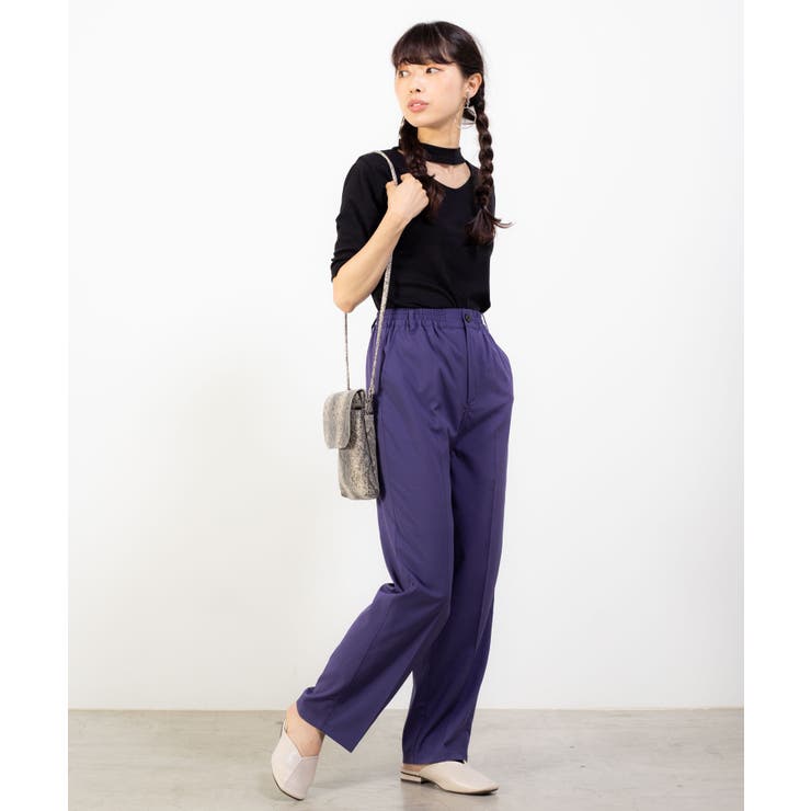センタープレステーパードパンツ WE19AU08-L3930[品番：WG010069637]｜WEGO【WOMEN】（ウィゴー）のレディース ...