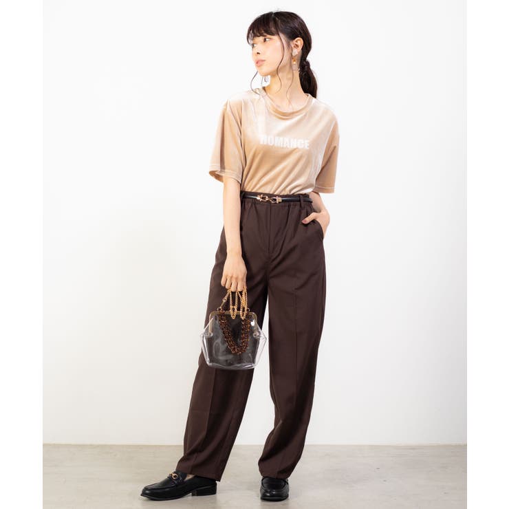 センタープレステーパードパンツ WE19AU08-L3930[品番：WG010069637]｜WEGO【WOMEN】（ウィゴー）のレディース ...