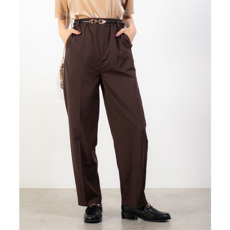 センタープレステーパードパンツ WE19AU08-L3930[品番：WG010069637]｜WEGO【WOMEN】（ウィゴー）のレディース ...