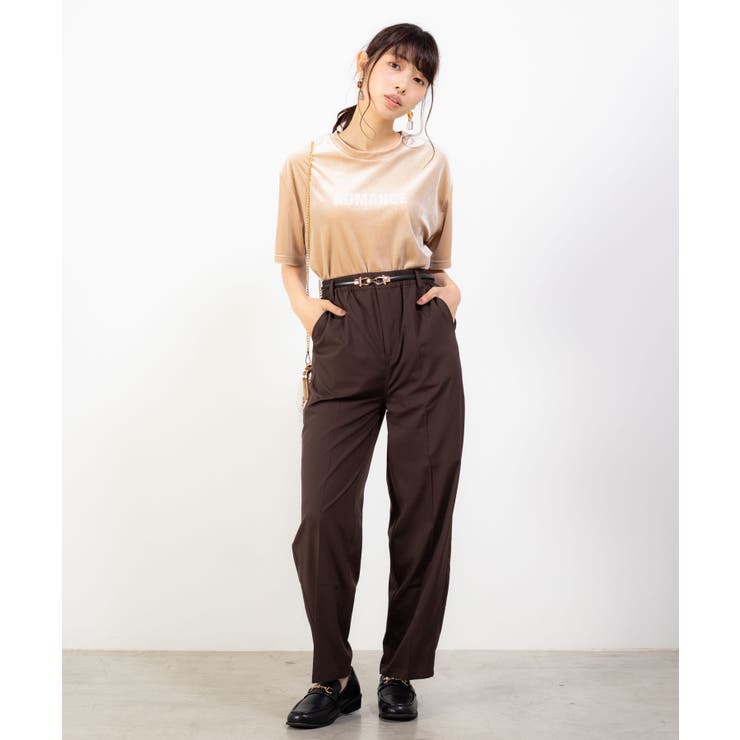 センタープレステーパードパンツ WE19AU08-L3930[品番：WG010069637]｜WEGO【WOMEN】（ウィゴー）のレディース ...