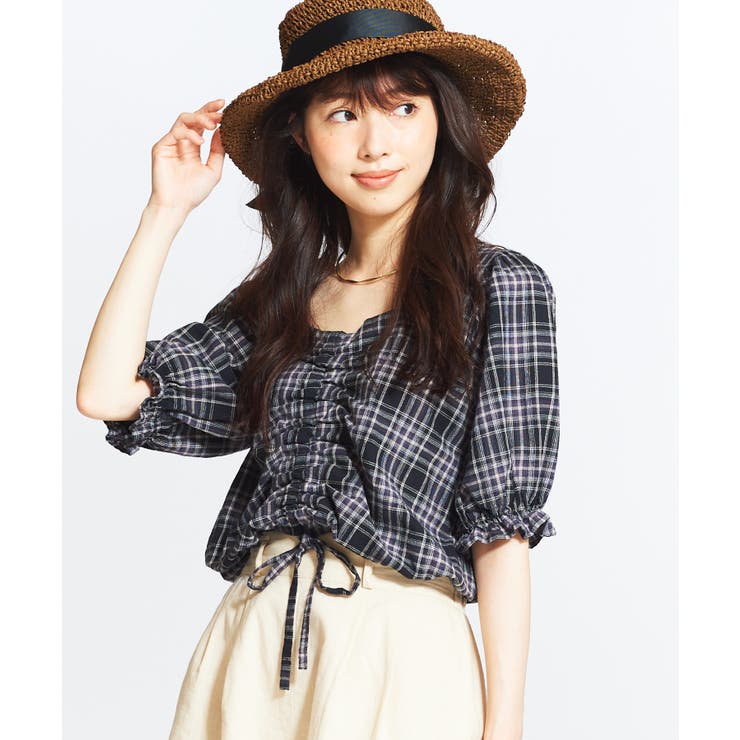 フロントドロストブラウス WE19SM07-L1681[品番：WG010038729]｜WEGO【WOMEN】（ウィゴー）のレディース ...