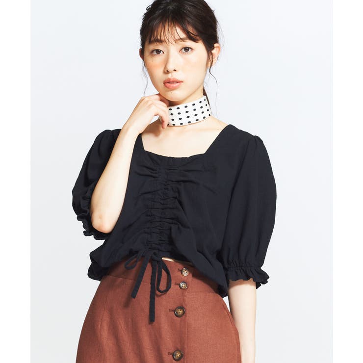 フロントドロストブラウス WE19SM07-L1681[品番：WG010038729]｜WEGO【WOMEN】（ウィゴー）のレディース ...