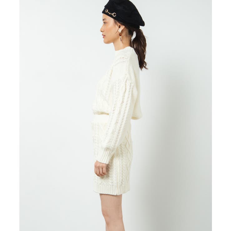 ケーブルミニスカート WE19WN09-L0458[品番：WG010038662]｜WEGO【WOMEN】（ウィゴー）のレディースファッション ...