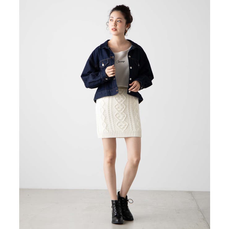 ケーブルミニスカート WE19WN09-L0458[品番：WG010038662]｜WEGO【WOMEN】（ウィゴー）｜レディースファッション ...