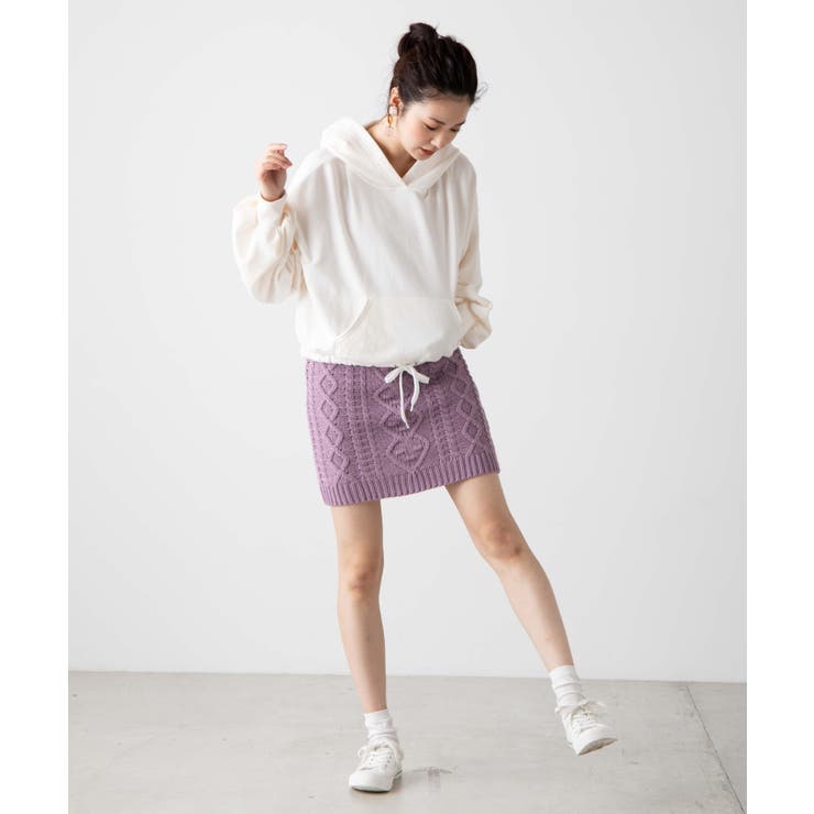 ケーブルミニスカート WE19WN09-L0458[品番：WG010038662]｜WEGO【WOMEN】（ウィゴー）のレディースファッション ...