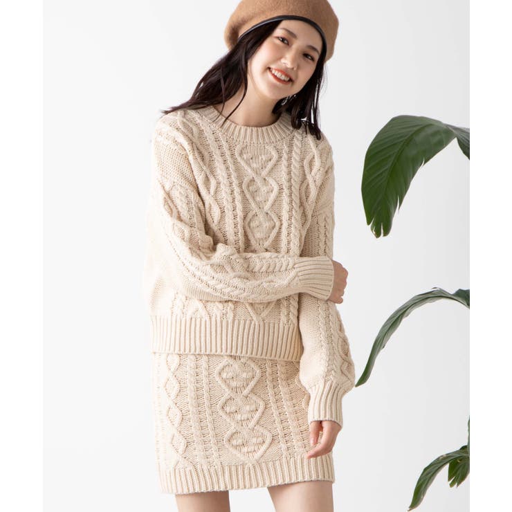 ケーブルミニスカート WE19WN09-L0458[品番：WG010038662]｜WEGO【WOMEN】（ウィゴー）｜レディースファッション ...