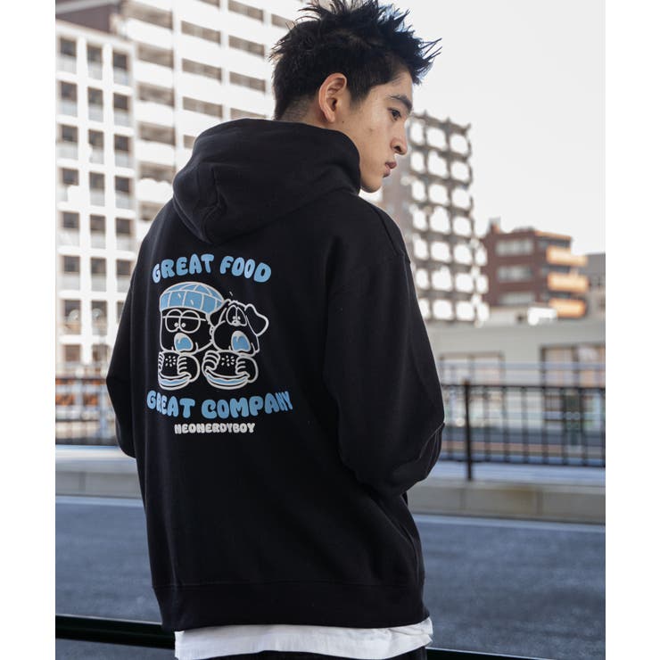 リラックスフィットTHEBOYグラフィックパーカー[品番 リラックスフィットTHEBOYグラフィックパーカー[品番