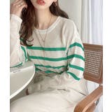 《JaVa ジャバコラボ》こなれレディに格上げ。シアーボーダープルオーバー[品番：WZ000004583]｜Classical Elf （クラシカルエルフ）のレディースファッション通販 ...