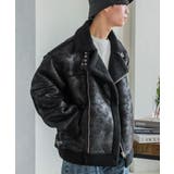 ムートンライダースジャケット メンズ フェイクムートン[品番 ムートンライダースジャケット メンズ フェイクムートン[品番