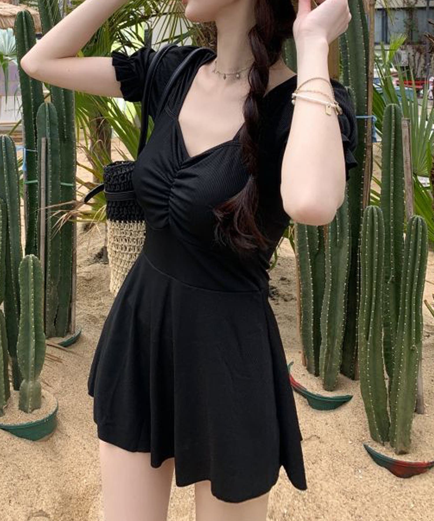 ワンピース ギャザー フリル 水着[品番：ALTB0002750]｜ALTROSE（アルトローズ）のレディースファッション通販｜SHOPLIST（ショップリスト）