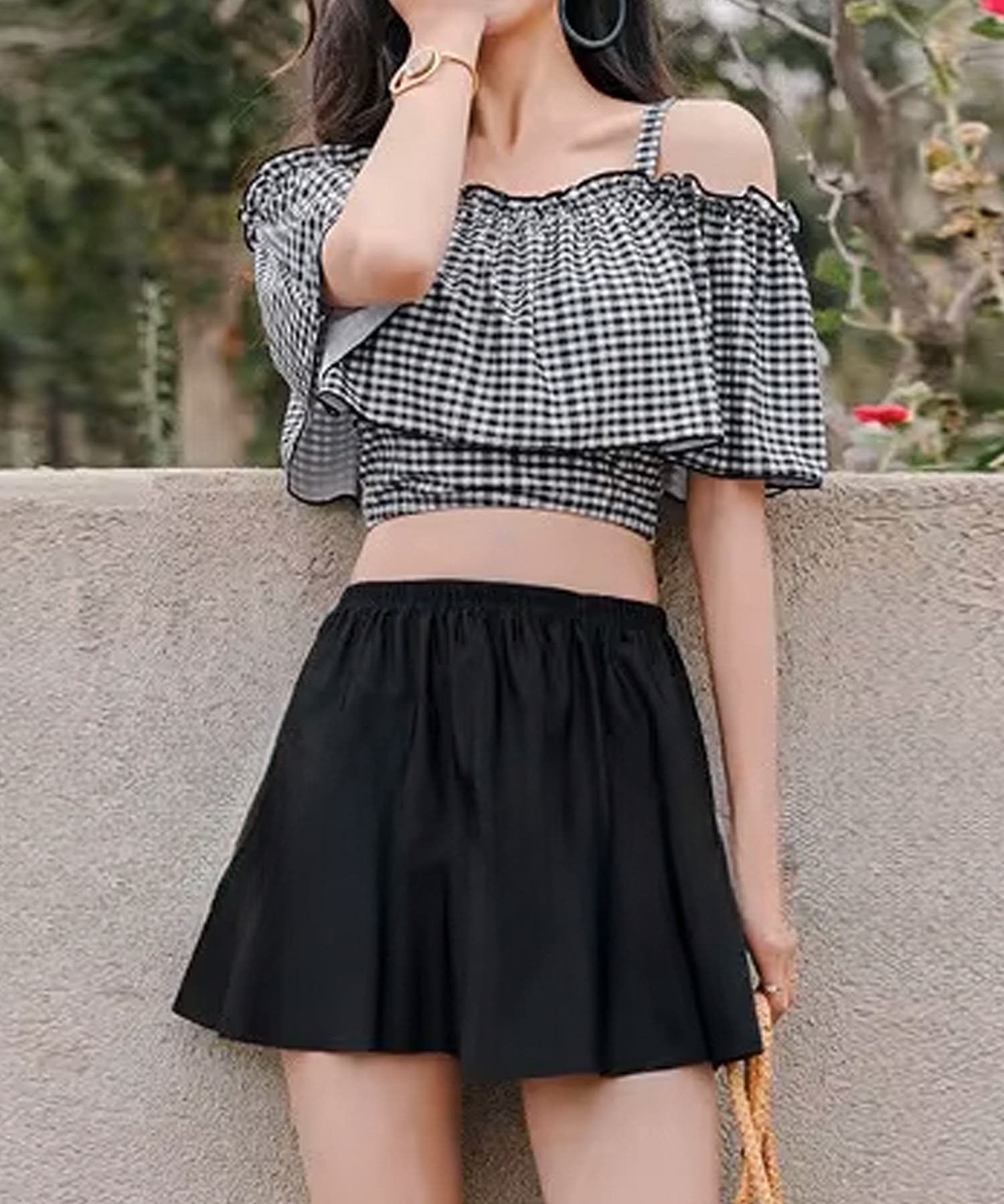 フリル チェック セパレート オフショル スカート 水着[品番：ALTB0002752]｜ALTROSE（アルトローズ）のレディースファッション通販｜SHOPLIST（ショップリスト）