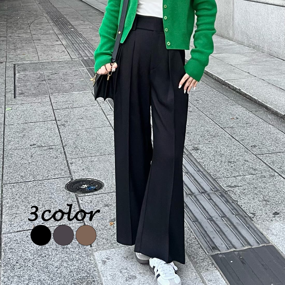 ウエストデザインタックパンツ[品番：AMTW0009956]｜JUNOAH（ジュノア ）｜レディース｜Shoplist