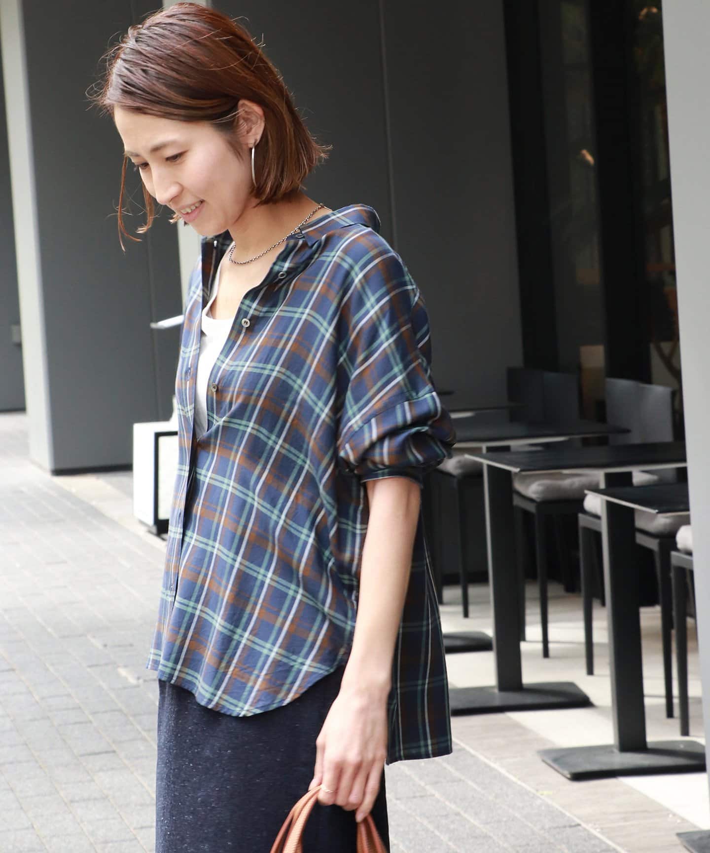 [FRAMeWORK]TENCELtwillチェックシャツ [品番：BYCW0004026]｜B.C STOCK（ベーセーストック）のレディースファッション通販｜SHOPLIST（ショップリスト）