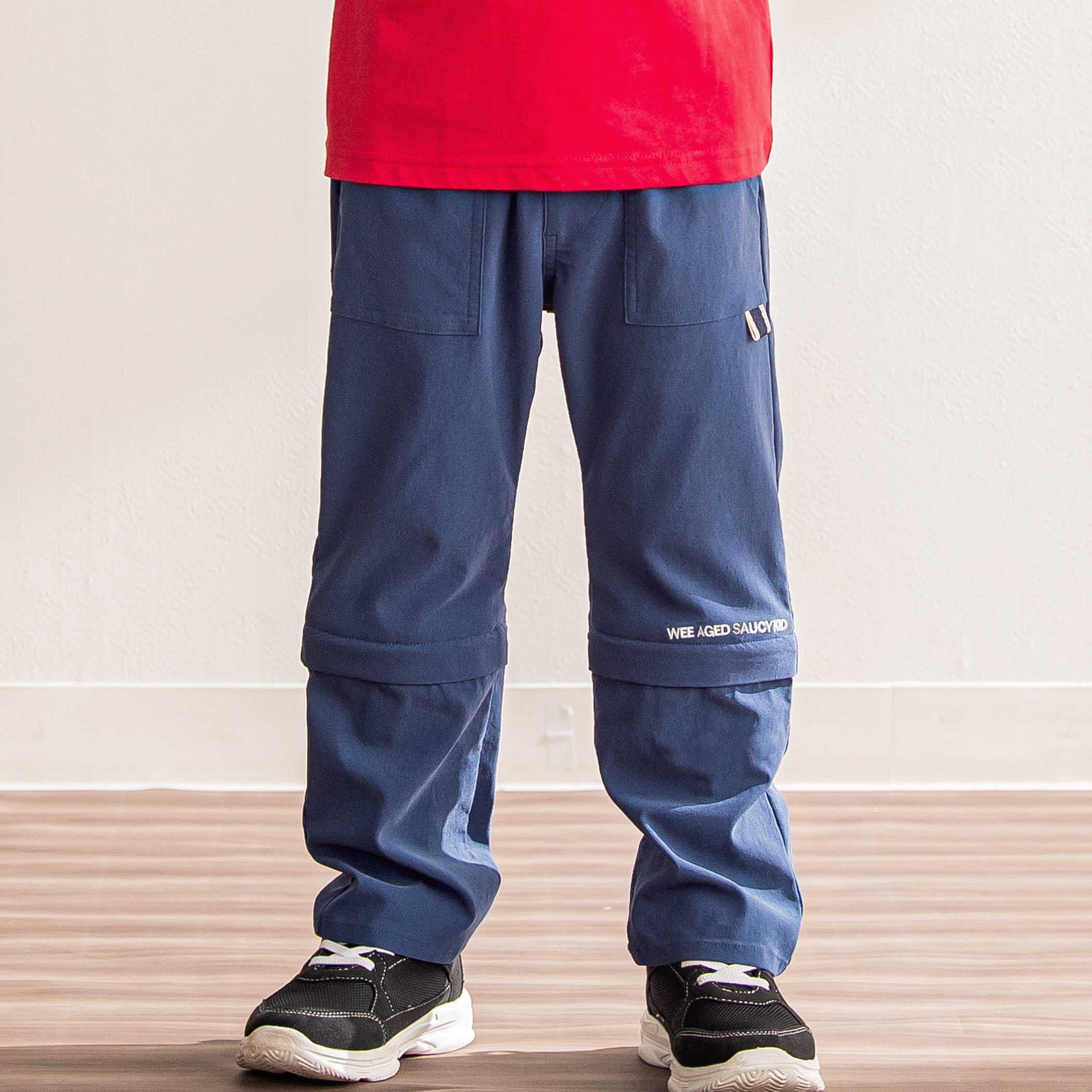 ロゴ刺しゅうコンバーチブルストレッチナイロン2wayパンツ[品番：BEBK0010613]｜WASK（ワスク）のキッズファッション通販｜SHOPLIST（ショップリスト）