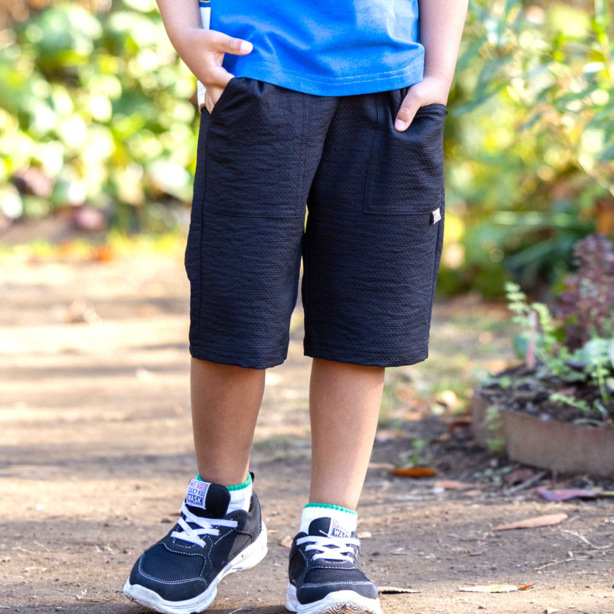 5.5分丈アウトポケットパンツ(100~160cm)[品番：BEBK0011265]｜WASK（ワスク）のキッズファッション通販｜SHOPLIST（ショップリスト）