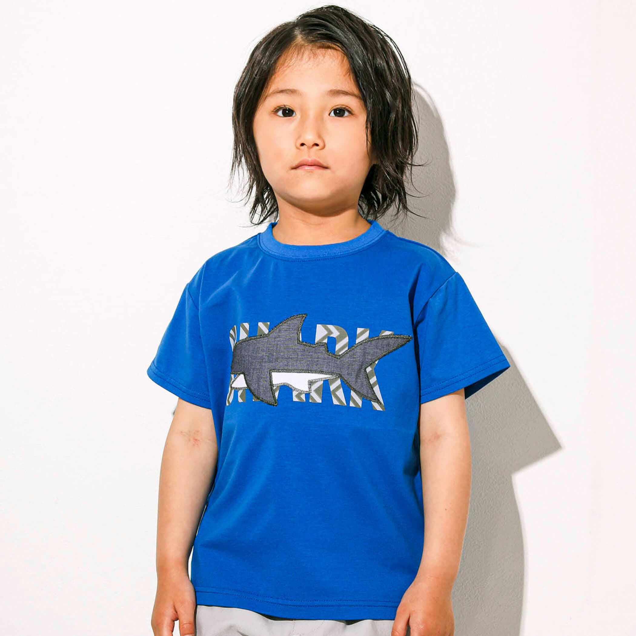 【接触冷感】サメパッチワークTシャツ(100~160cm)[品番：BEBK0006673]｜WASK（ワスク）のキッズファッション通販 ...