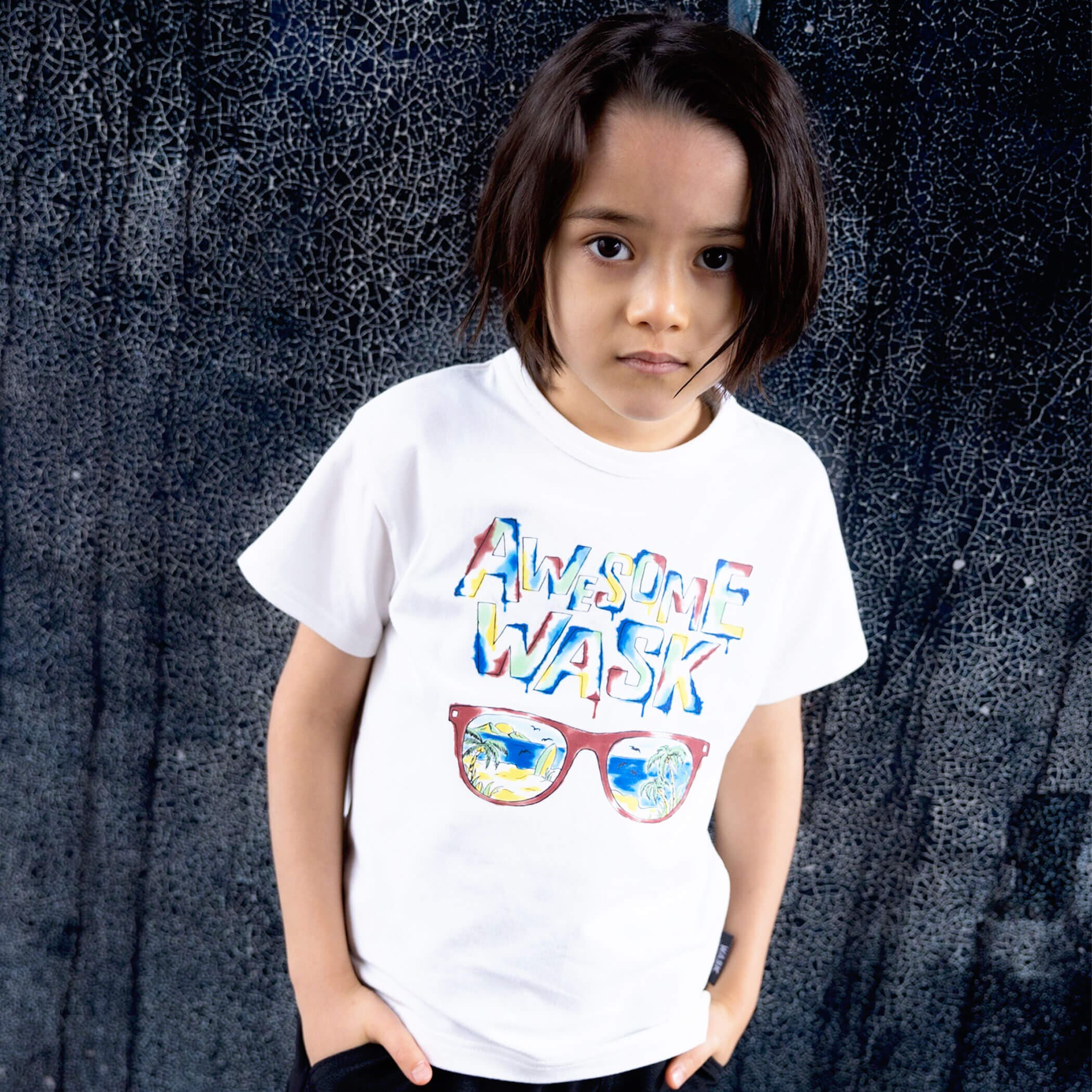 【速乾】水彩SUMMERプリント天竺Tシャツ(100~160cm)[品番：BEBK0008979]｜WASK（ワスク）のキッズファッション通販 ...