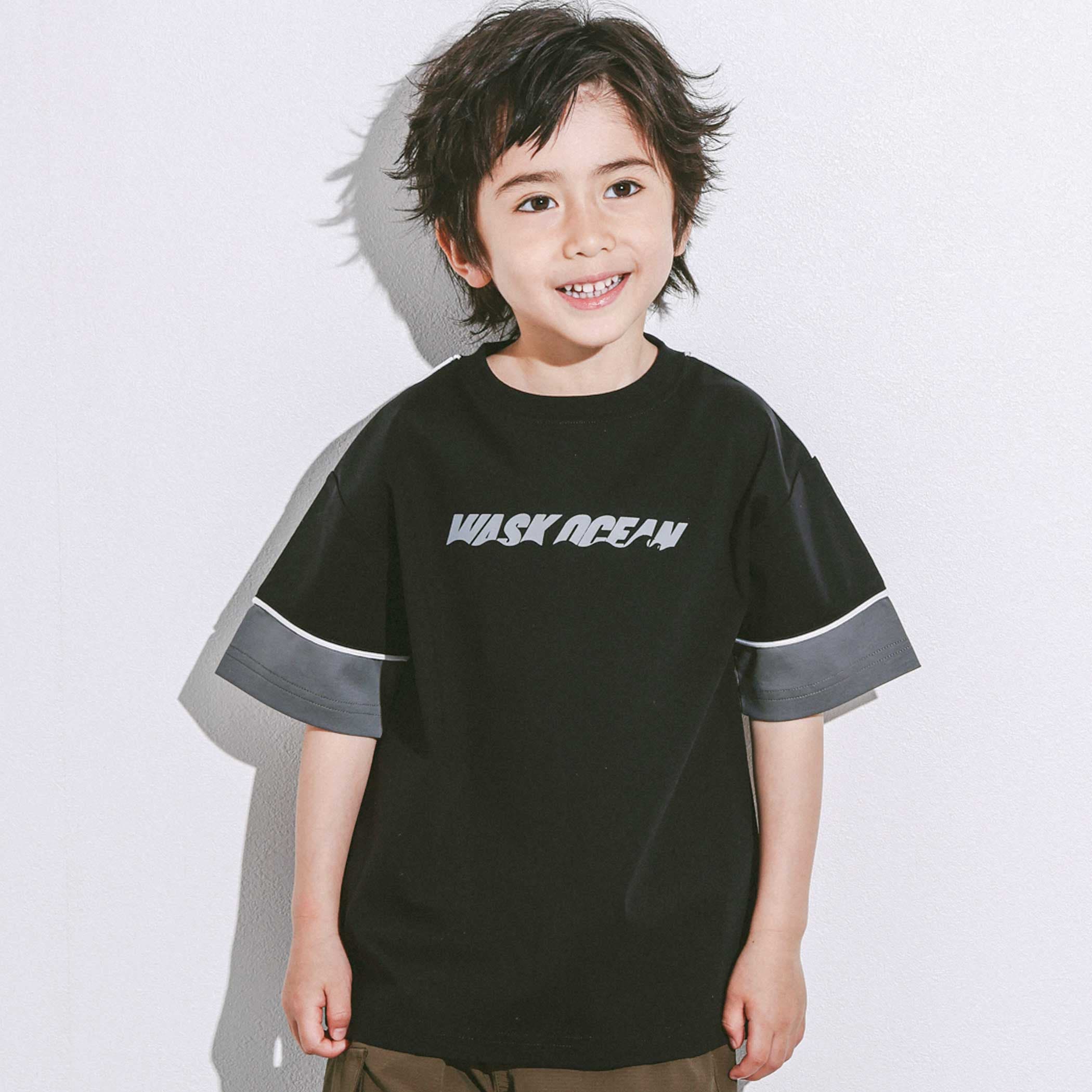配色パイピングTシャツ(110~160cm)[品番：BEBK0011363]｜WASK（ワスク）のキッズファッション通販｜SHOPLIST（ショップリスト）
