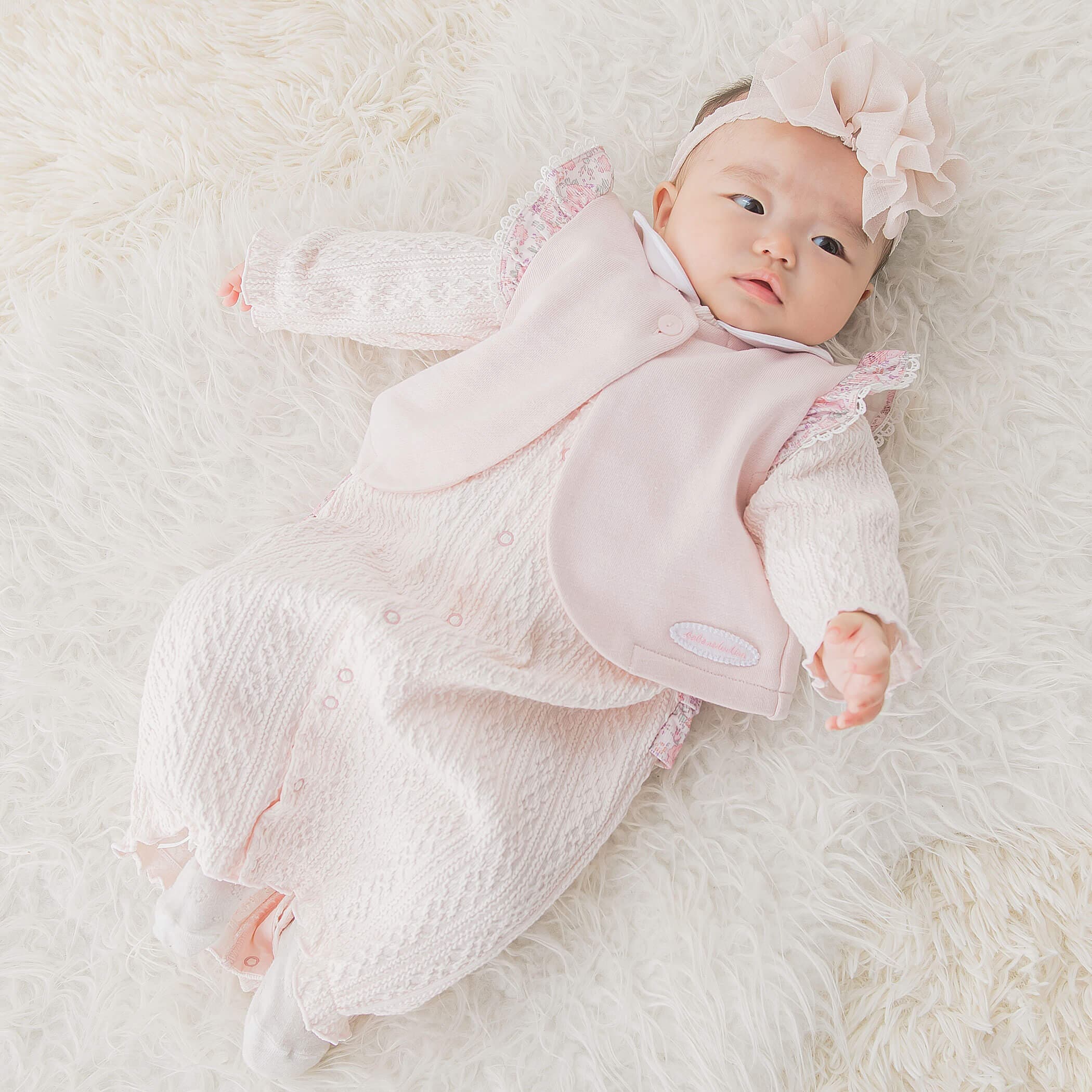 ケーブルニットベスト付2WAYオール(50~75cm)[品番：BEBK0007550]｜fillot de bb rduction（フィヨデュベベルダクティオン）のキッズファッション通販 ...