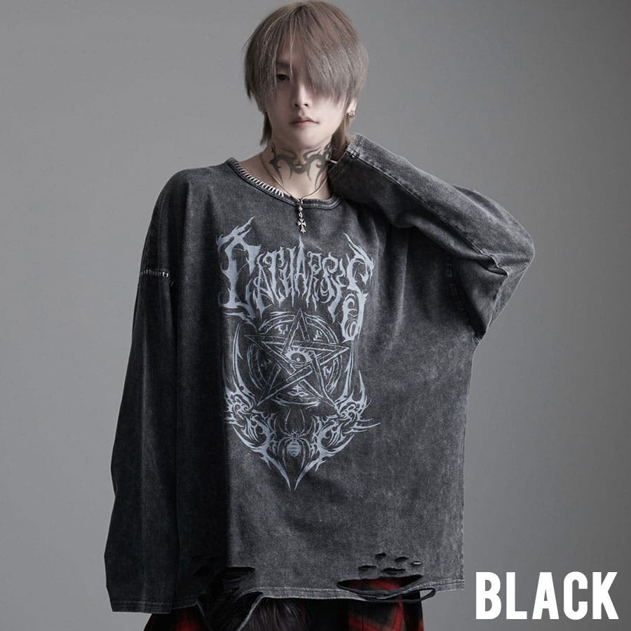 ilililcatharsis eyesクラッシュ加工ロンT 全2色[品番：PBIW0002980]｜ililil（イルイルイル）のレディースファッション通販｜SHOPLIST（ショップリスト）