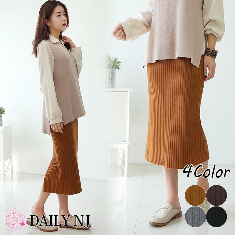 sk427 新作！ニットスカート ボトムス[品番：DNJW0000586]｜DAILY NJ（デイリーエヌジェイ）のレディースファッション通販 ...