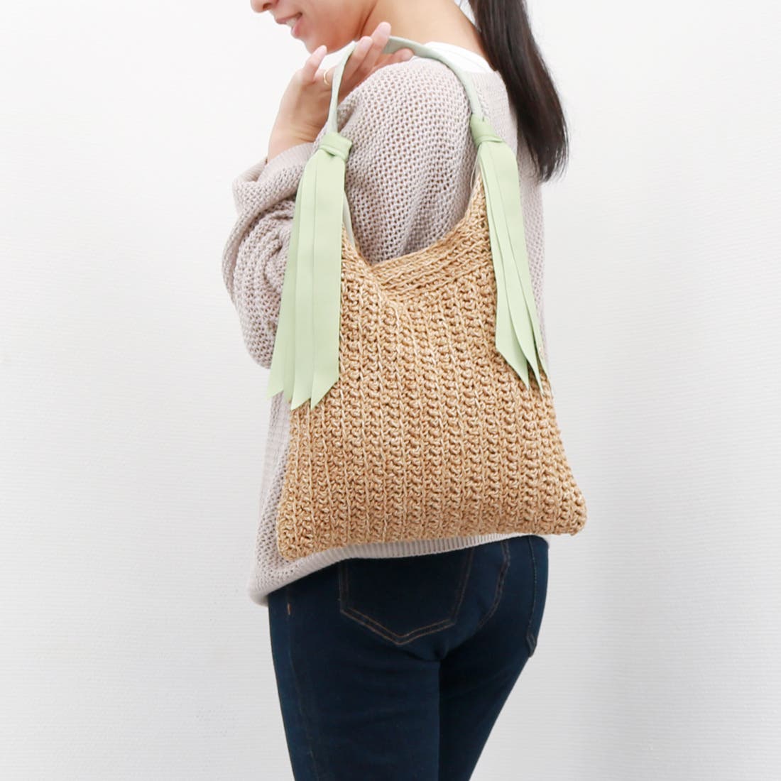 カシュカシュ cachecache / 下がりグログラン柄編みトートバッグ[品番：UBOW0009299]｜UNBILLION（アンビリオン）のレディースファッション通販｜SHOPLIST ...