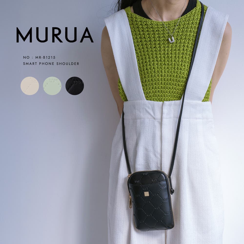 MURUA(ムルーア)スリムポシェット MR-B1215[品番：EGLB0000123]｜ELGAES（エルゲイス）のレディースファッション通販｜SHOPLIST（ショップリスト）