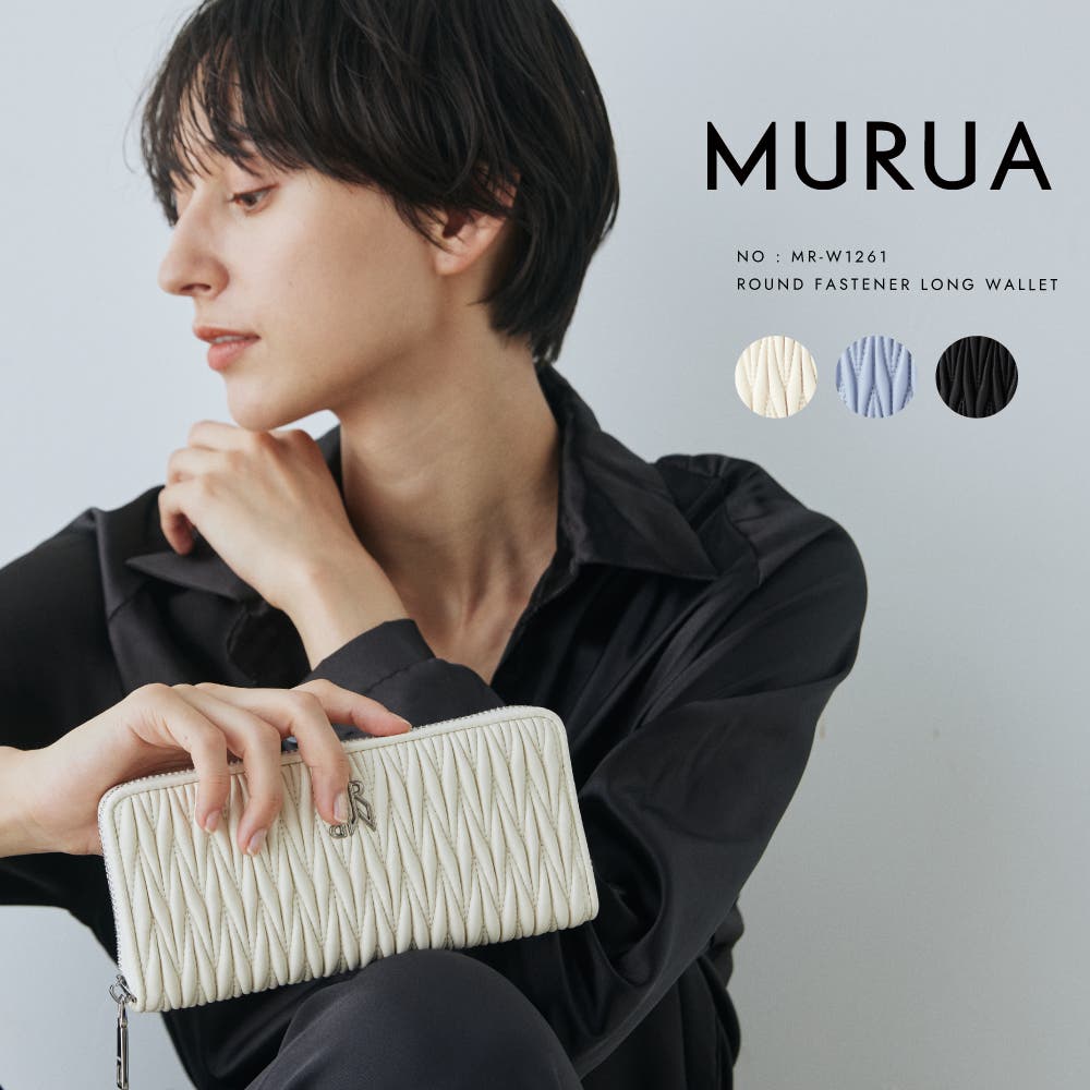MURUA(ムルーア)ラウンドファスナー長財布 MR-W1261[品番：EGLB0000026]｜ELGAES（エルゲイス）のレディースファッション通販｜SHOPLIST（ショップリスト）