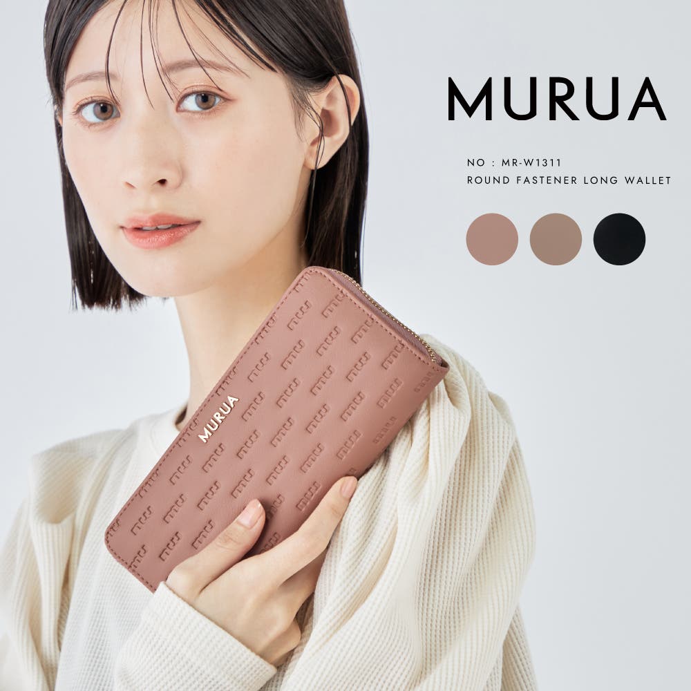 MURUA(ムルーア)ラウンドファスナー長財布 MR-W1311[品番：EGLB0000061]｜ELGAES（エルゲイス）のレディースファッション通販｜SHOPLIST（ショップリスト）